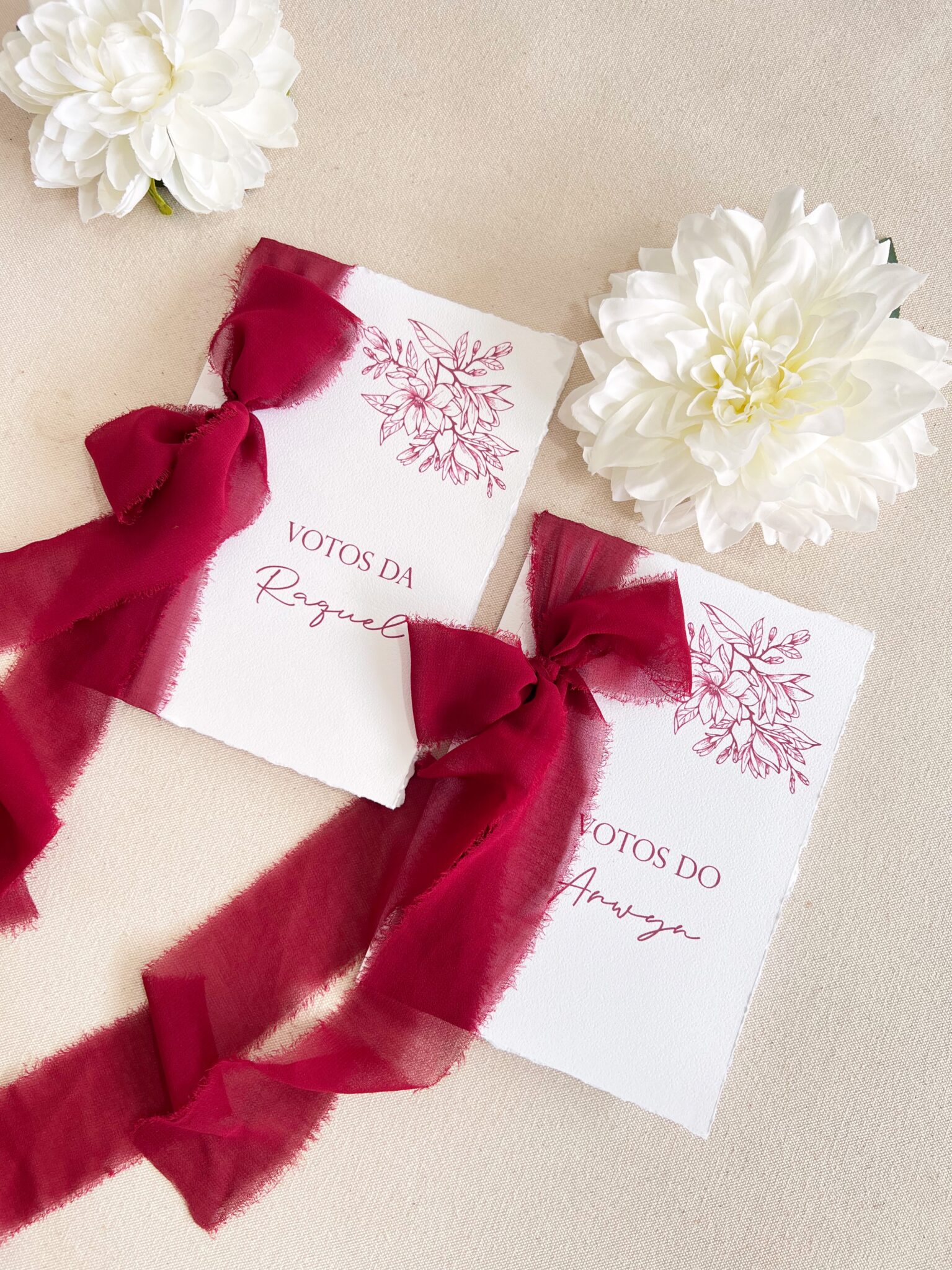 Par livro de Votos – Fita artesanal – COD. 254 – Le Poa